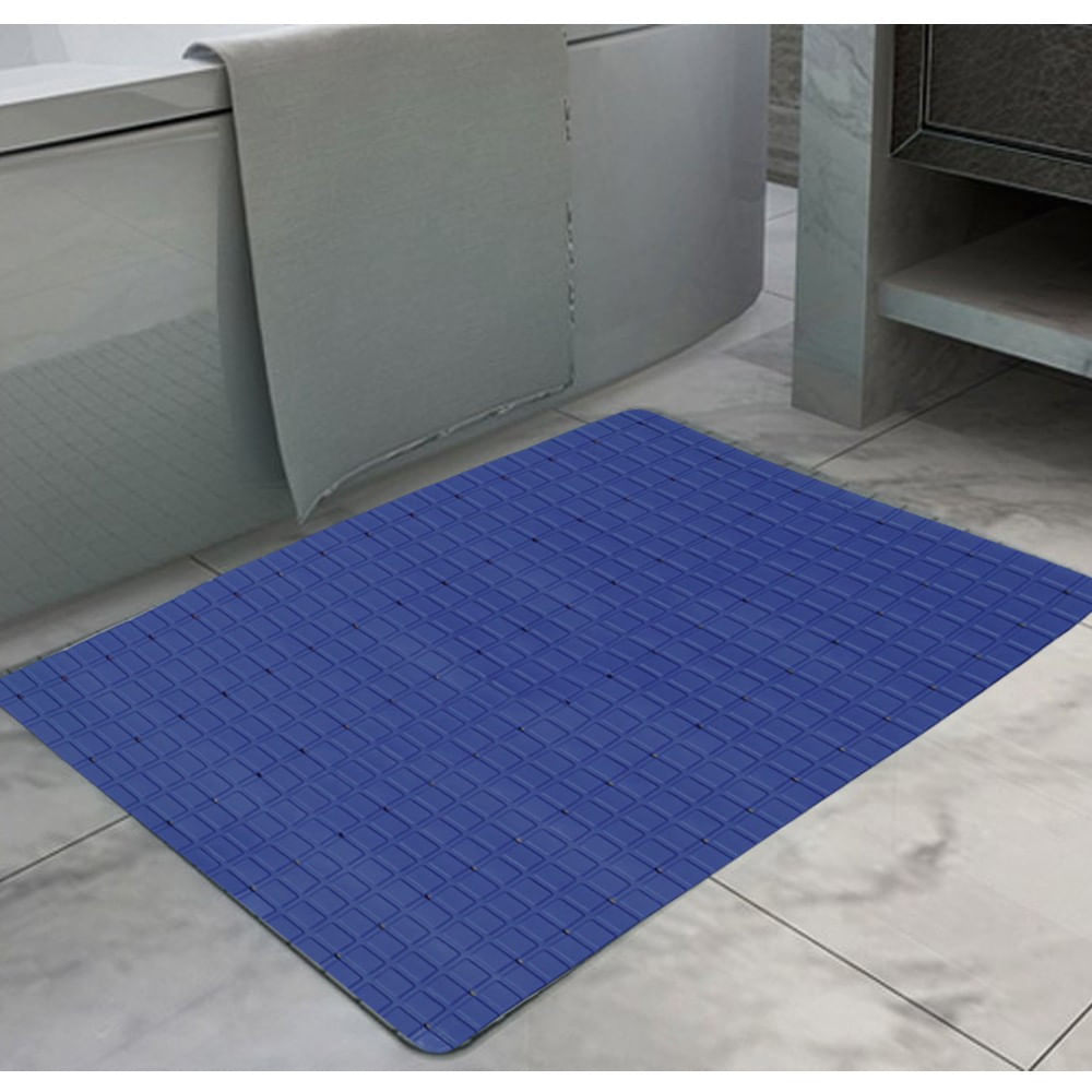 Alfombra De Bañera Antideslizante 52x52 Azul 776537