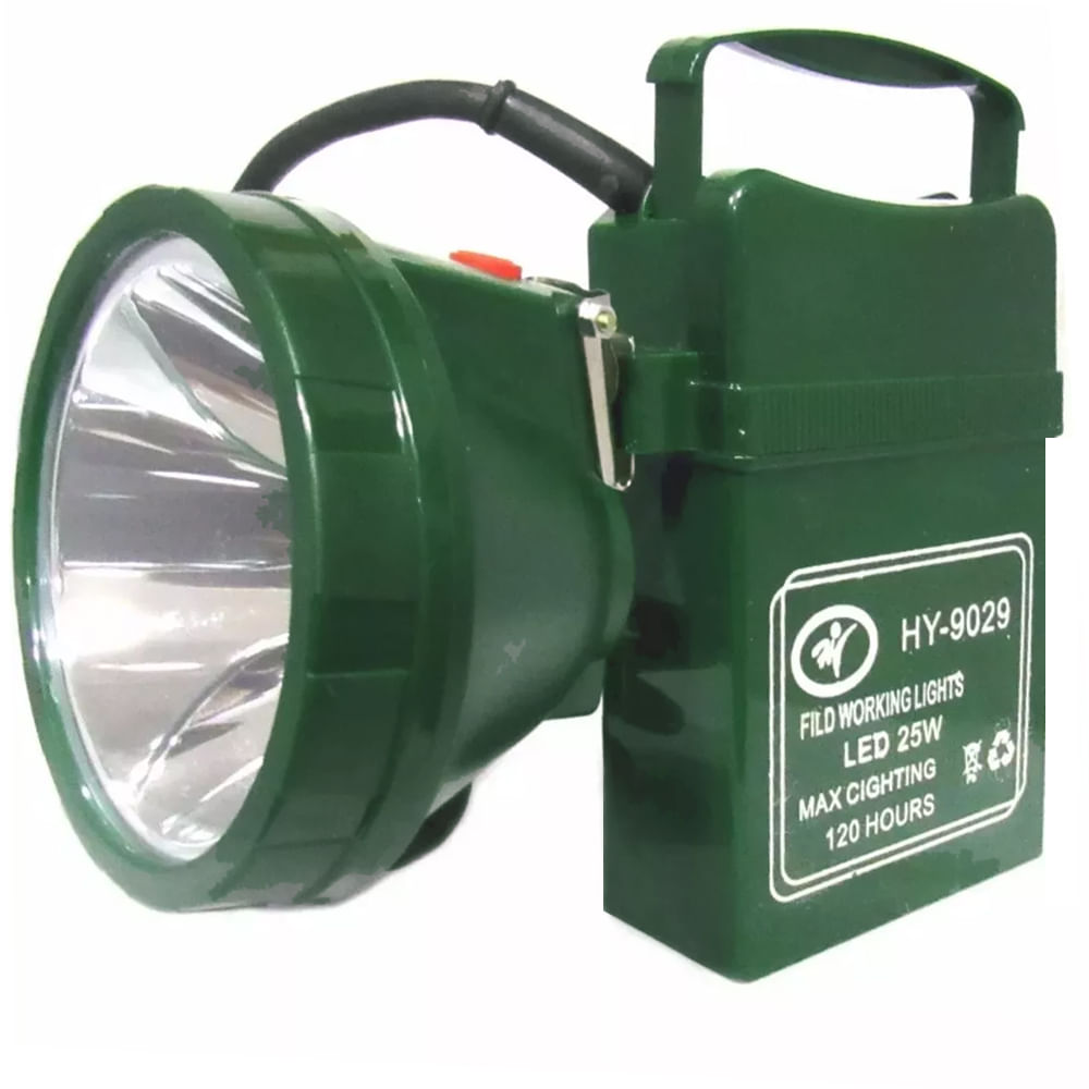 Linterna Foco Led 25w Recargable Minero 68874