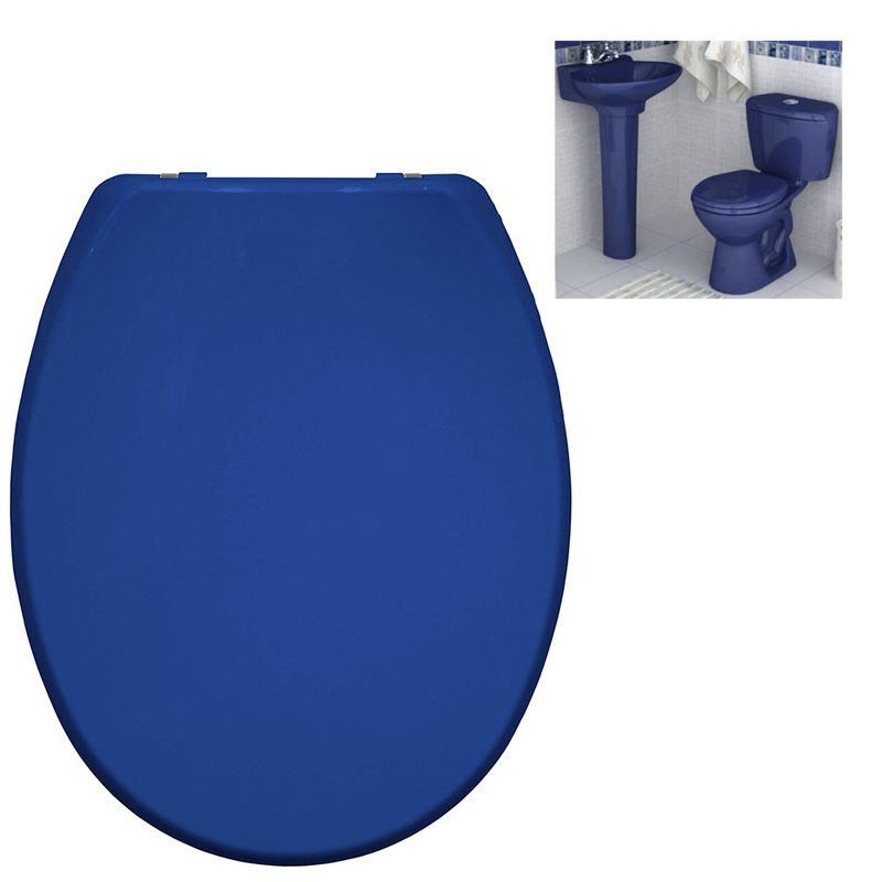 Tapa Asiento De Inodoro Baño Wc Azul 776538