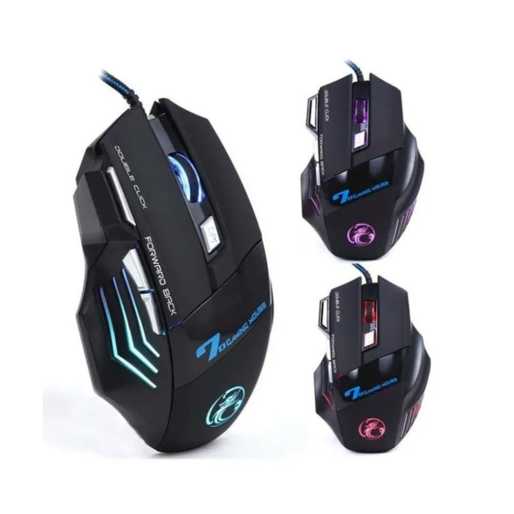 Mouse Gamer Imice Modelo X7 7 Botones 2400 Dpi