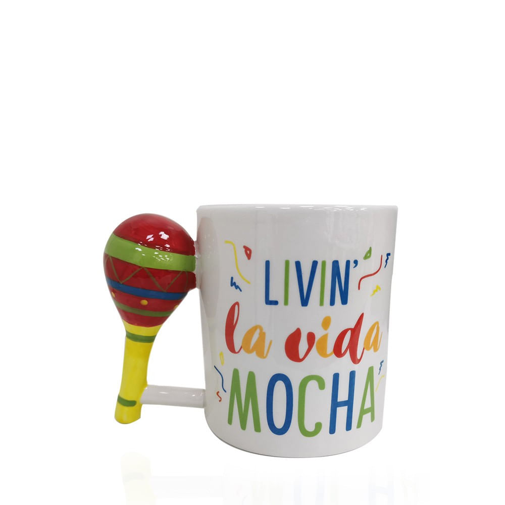 Taza Tazon Mug Vive La Vida Mocha Ceramica 779008
