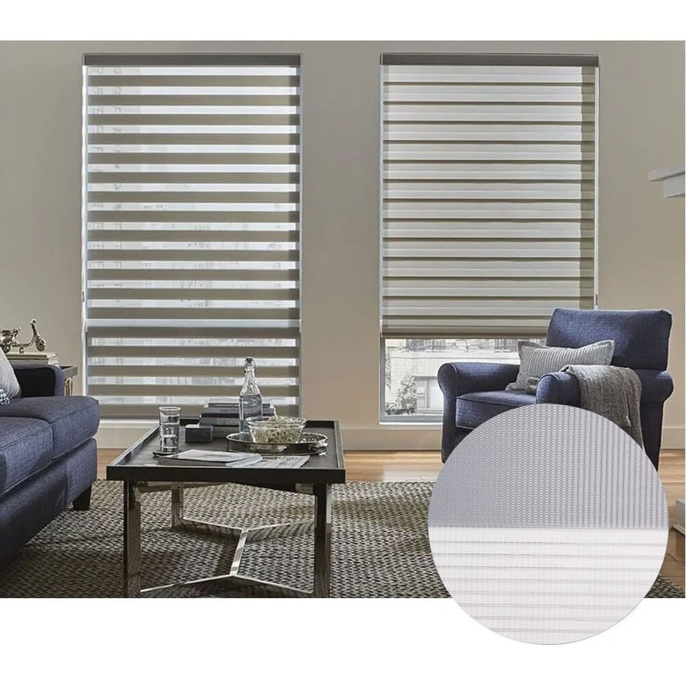 Cortina Roller Zebra 200x200 Gris 779512