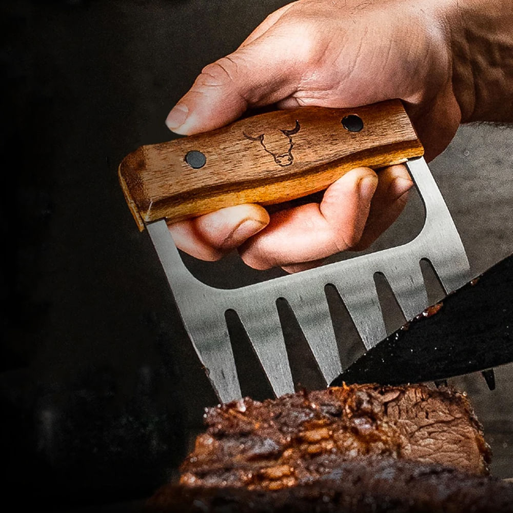 Garra de Oso Mango Madera Acacia Titanio