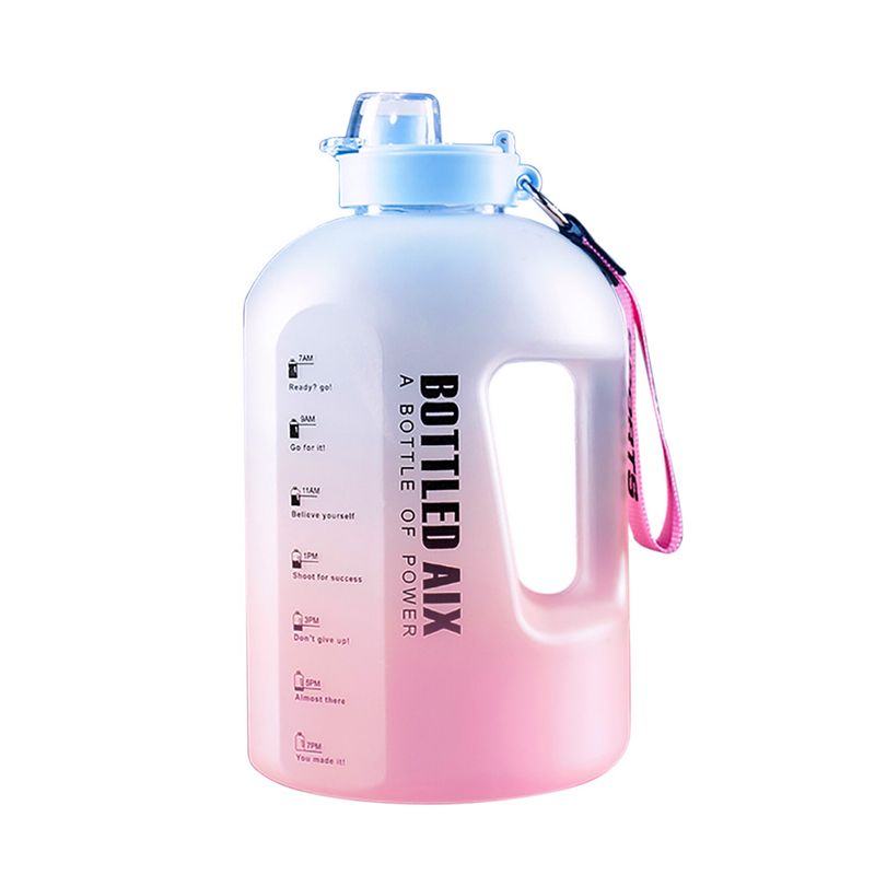 Botella de Agua Motivadora 2.2L Celeste