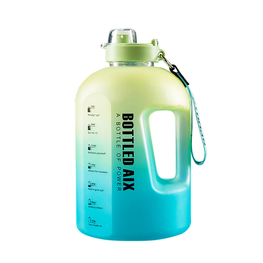 Botella de Agua Motivadora 2.2L Verde