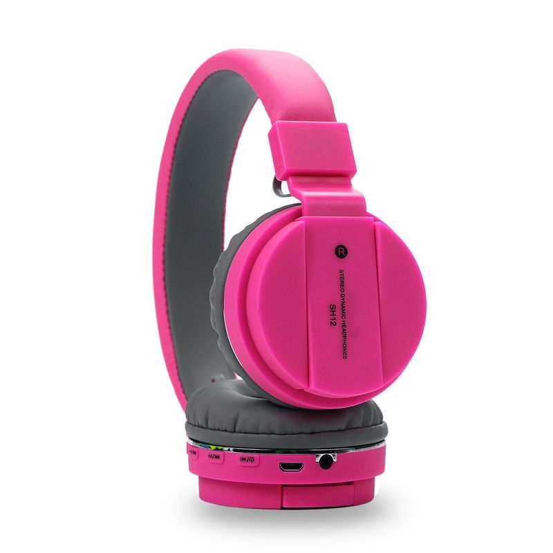 Audifono Wireless Bluetooth Sh12 Rosa