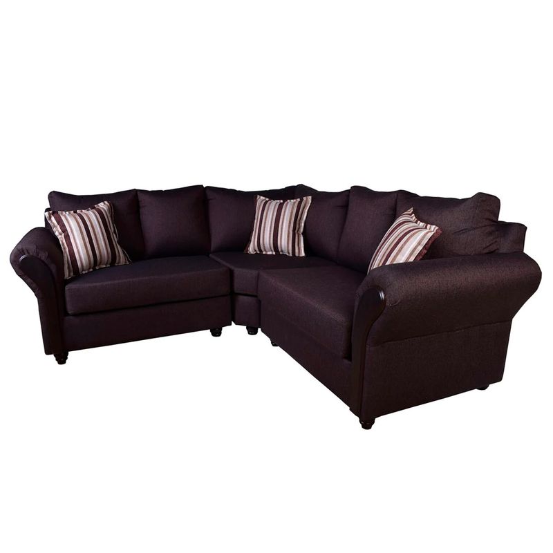 Sofá Living Seccional Alaska Chocolate