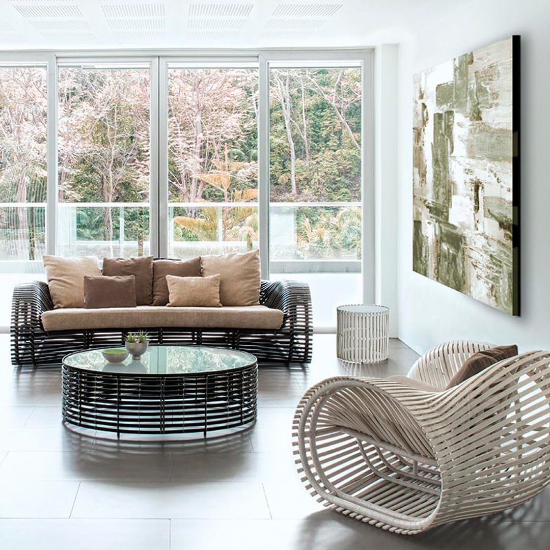 Sillón Butaca Tejido 3C Para Terraza Con Cojines