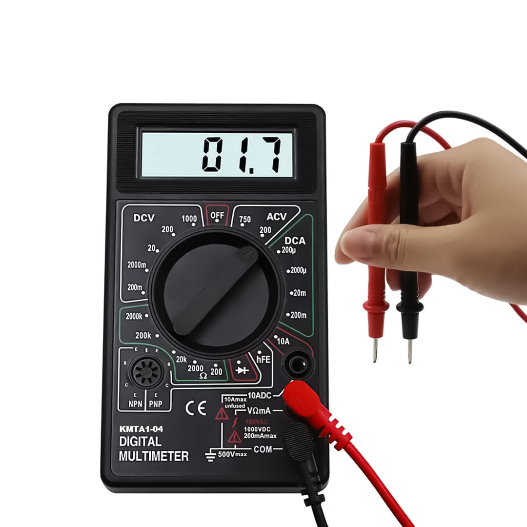 Multimetro Eléctrico Kmt Tools Negro