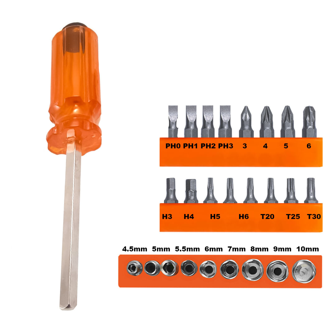 Juego de Brocas de Destornillador kmt Tools 27 Pza
