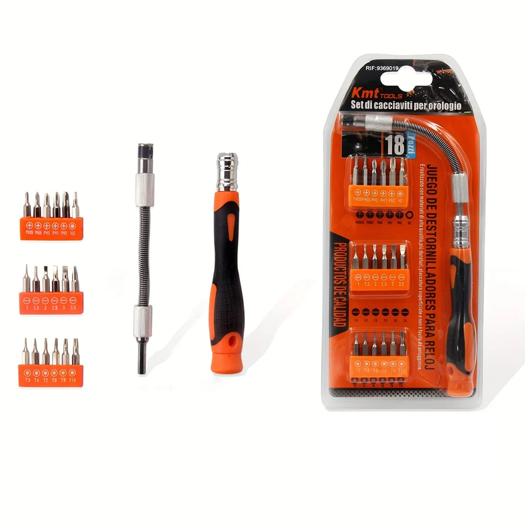 Set de Destornillador Para Reloj Kmt Tools 18 Pza