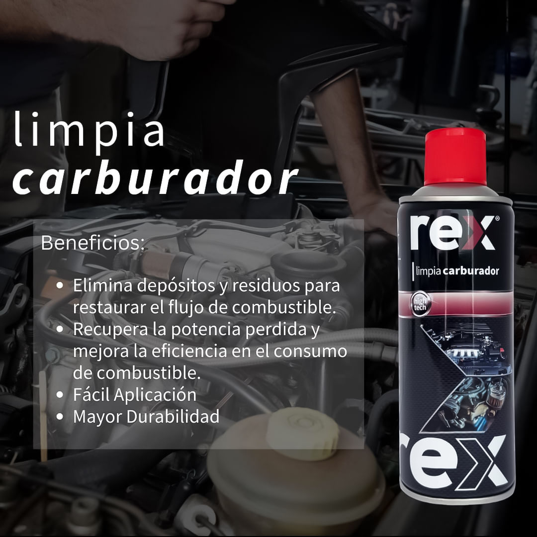 Limpia Carburador Rex 450ml Auto Mantención