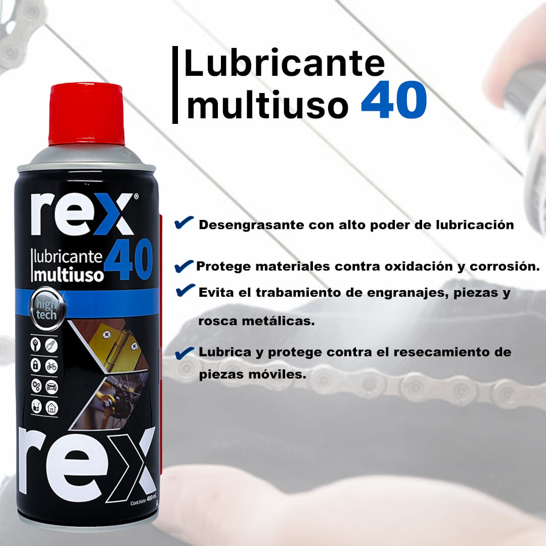 Lubricante Multiuso 40 Rex Auto Hogar