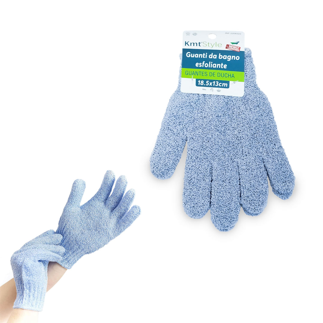 Guantes de Ducha Exfoliante kmt Colores 18.5 x 13cm
