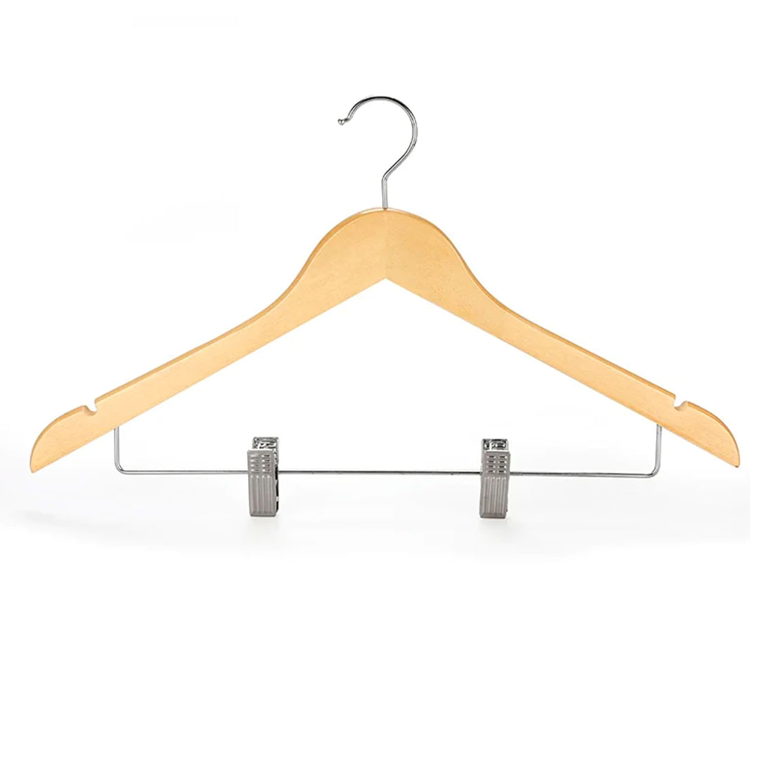 Gancho Colgador con Clip 45 x 22cm Madera