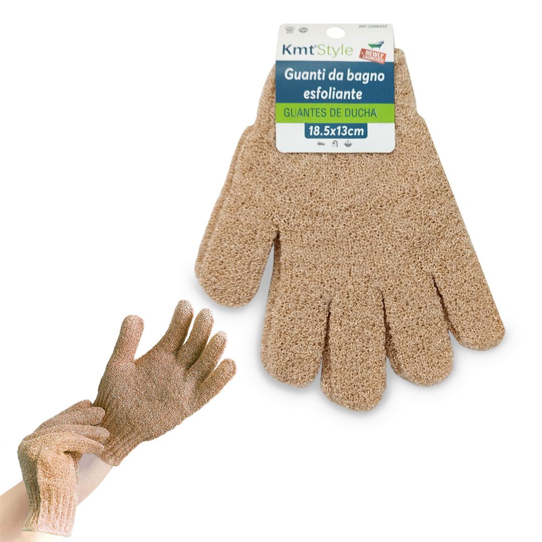 Guantes de Ducha Exfoliante kmt Colores 18.5 x 13cm