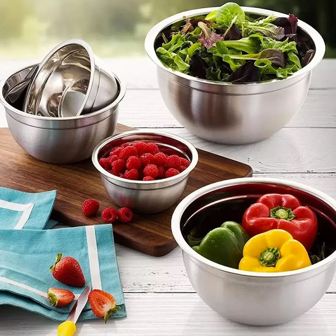 Bowl Metálico 32cm Verduras Frutas Cocina