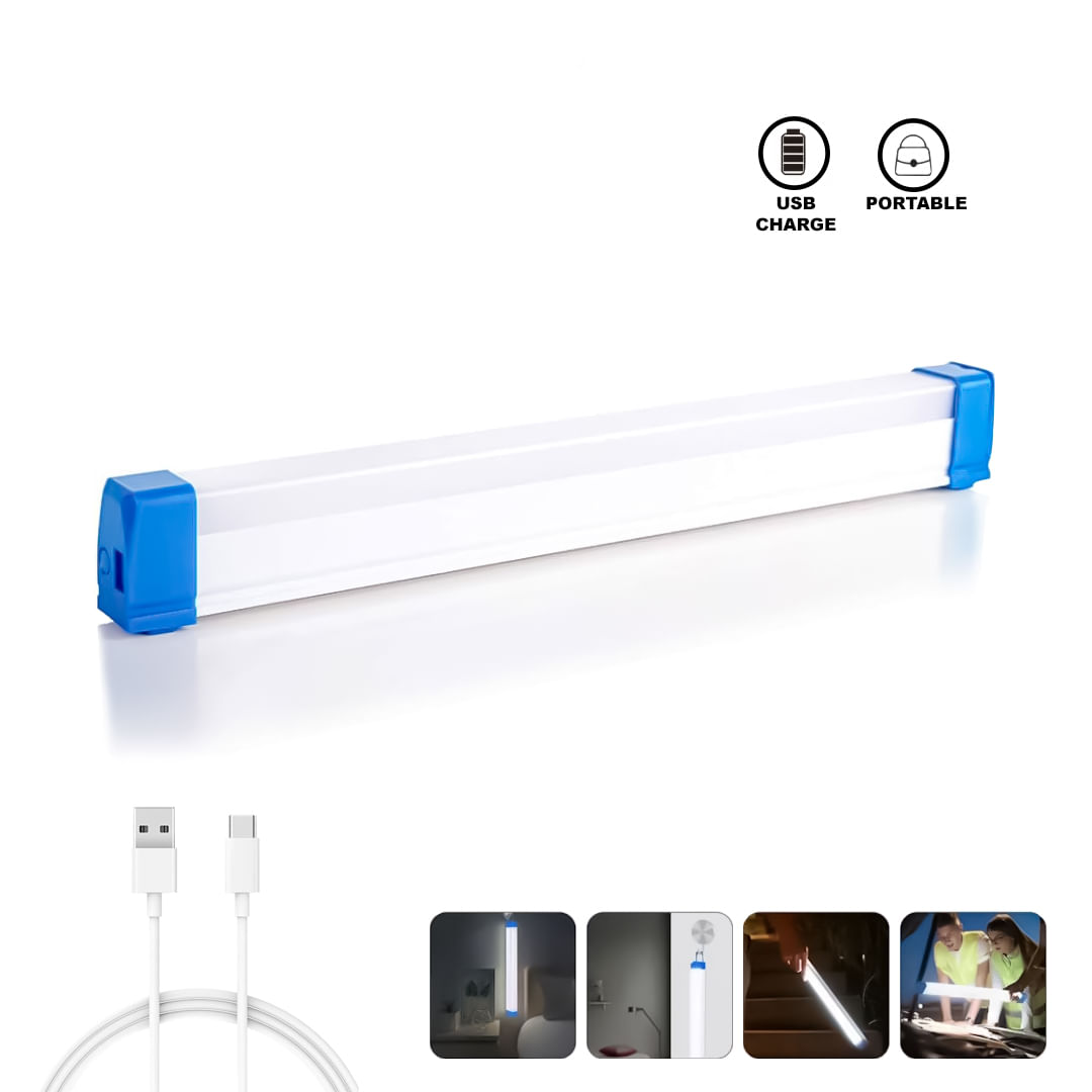 Lámpara Led Emergencia Recargable Usb Imantada 40W 50cm