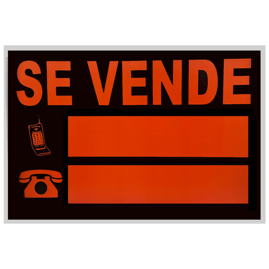 Cartel Anuncio SE VENDE 73x50 cm
