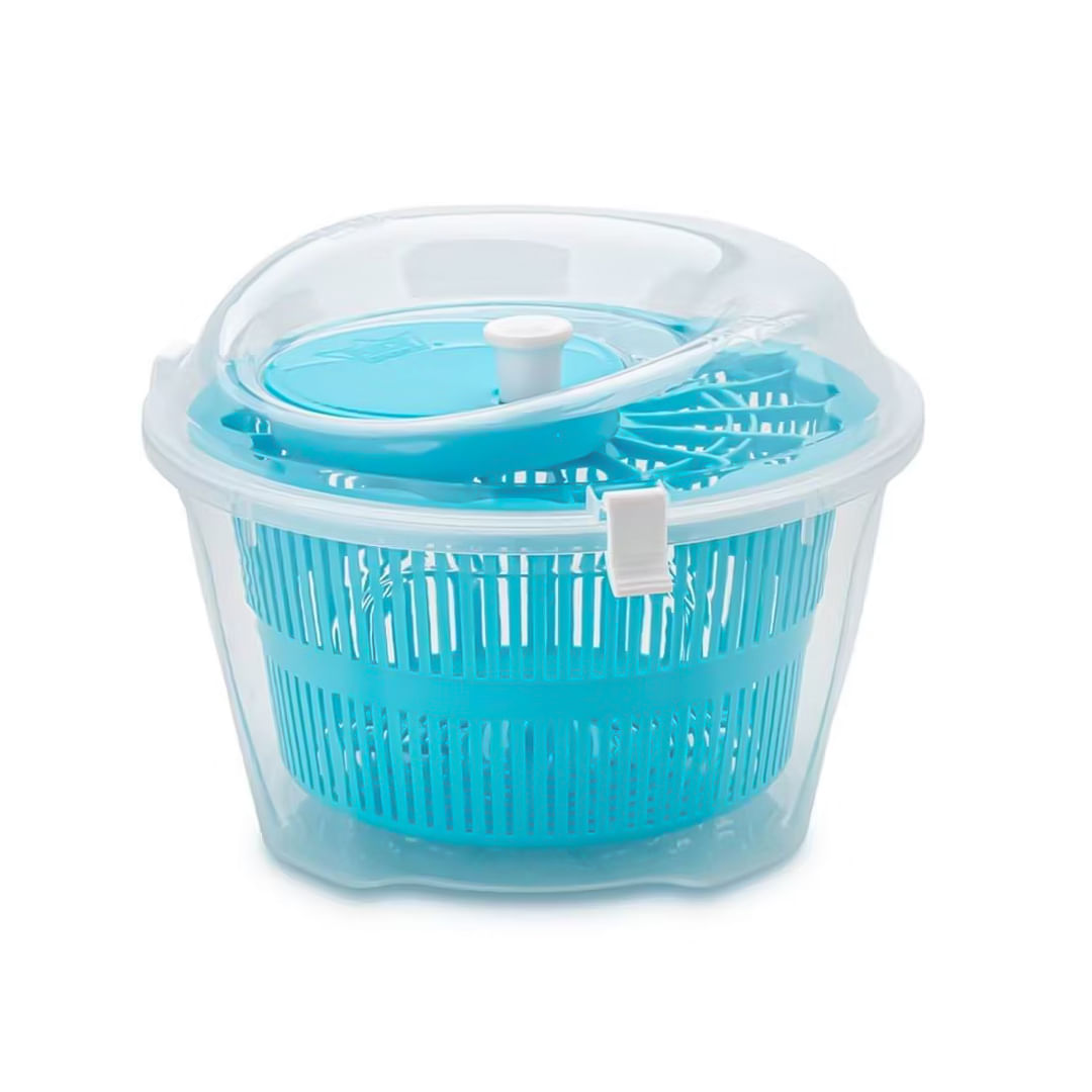 Escurridor Centrífugo De Vegetales Turquesa Rey Plast