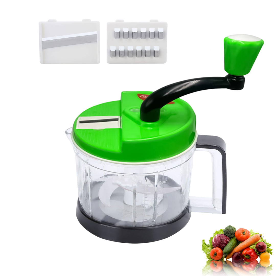 Picador de verduras Manual 5 Cuchilla Acero Inoxidable