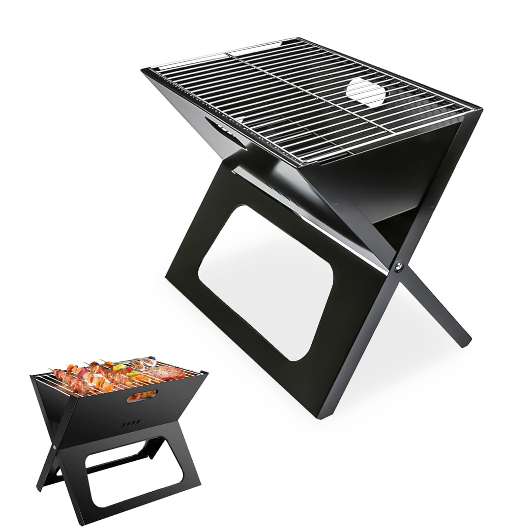 Parrilla A Carbón Plegable Triangular Portátil