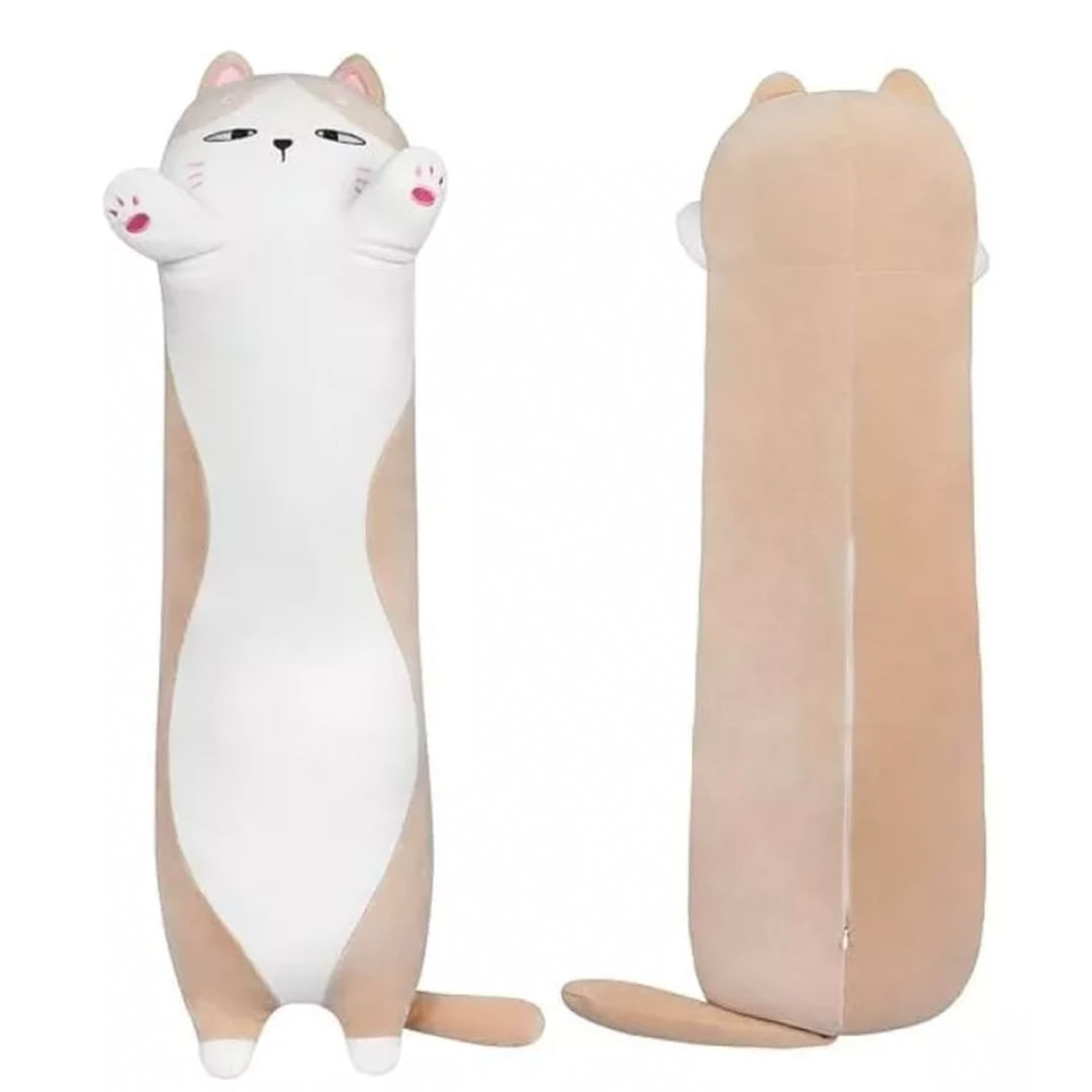 Juguete De Peluche De Gato Largo Salchicha 130 cm Café