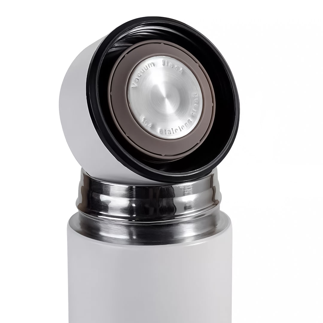 Termo Inteligente Temperatura Digital Led 500ml Rosa Oso