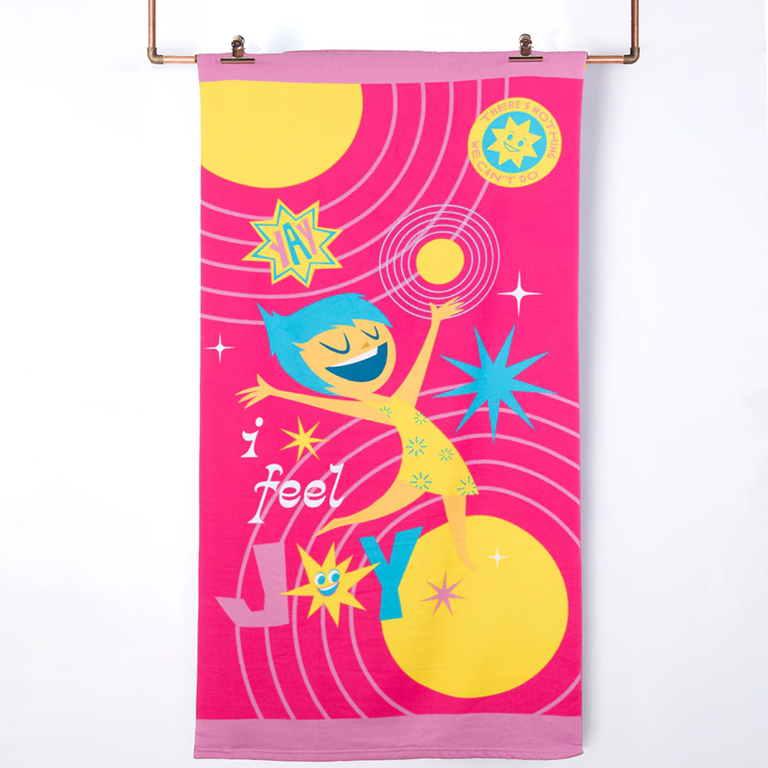 Toalla Playa con Bolso Intensamente Joy 70x140 cm