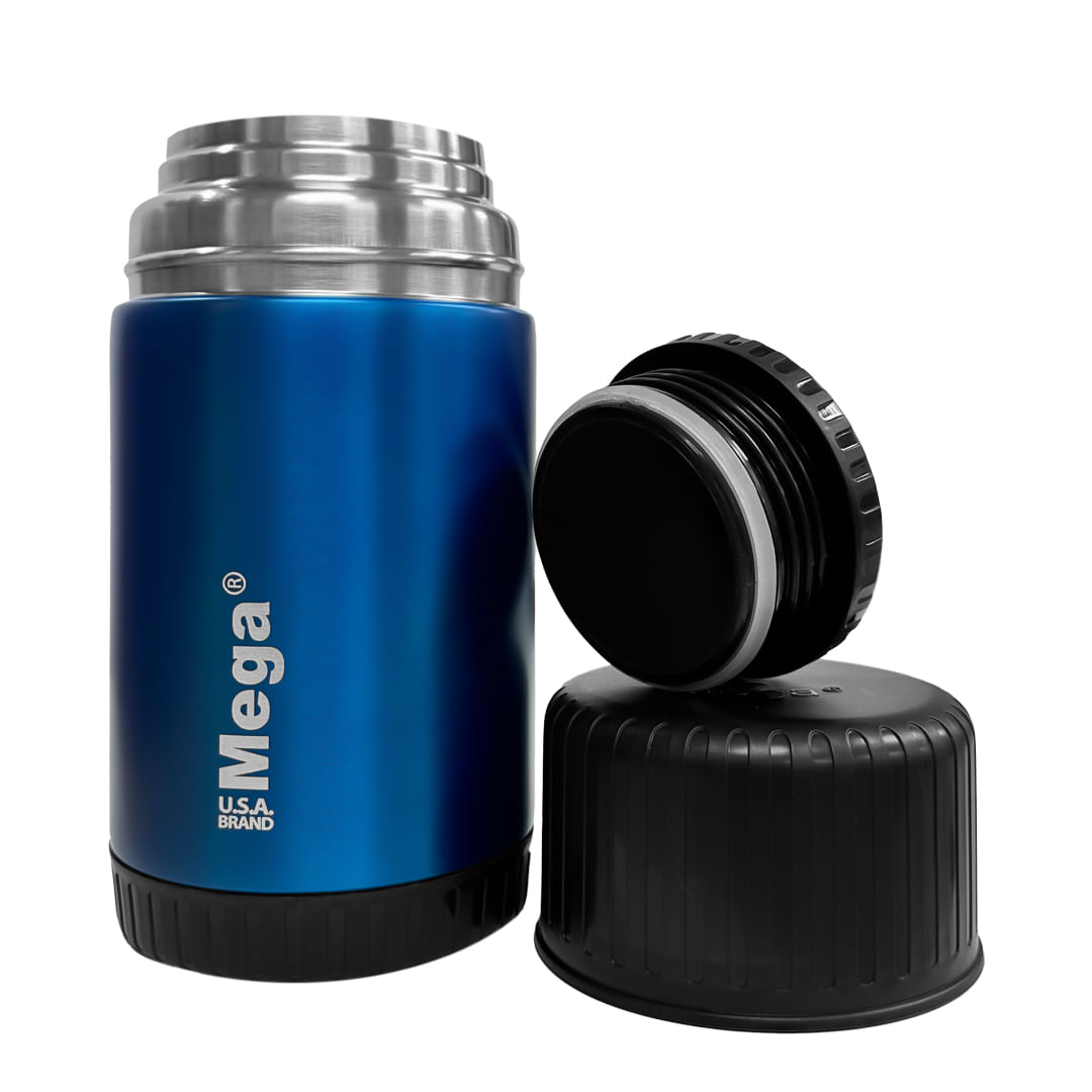 Termo Térmico Magnum Mega Acero Inoxidable 0.75L Azul