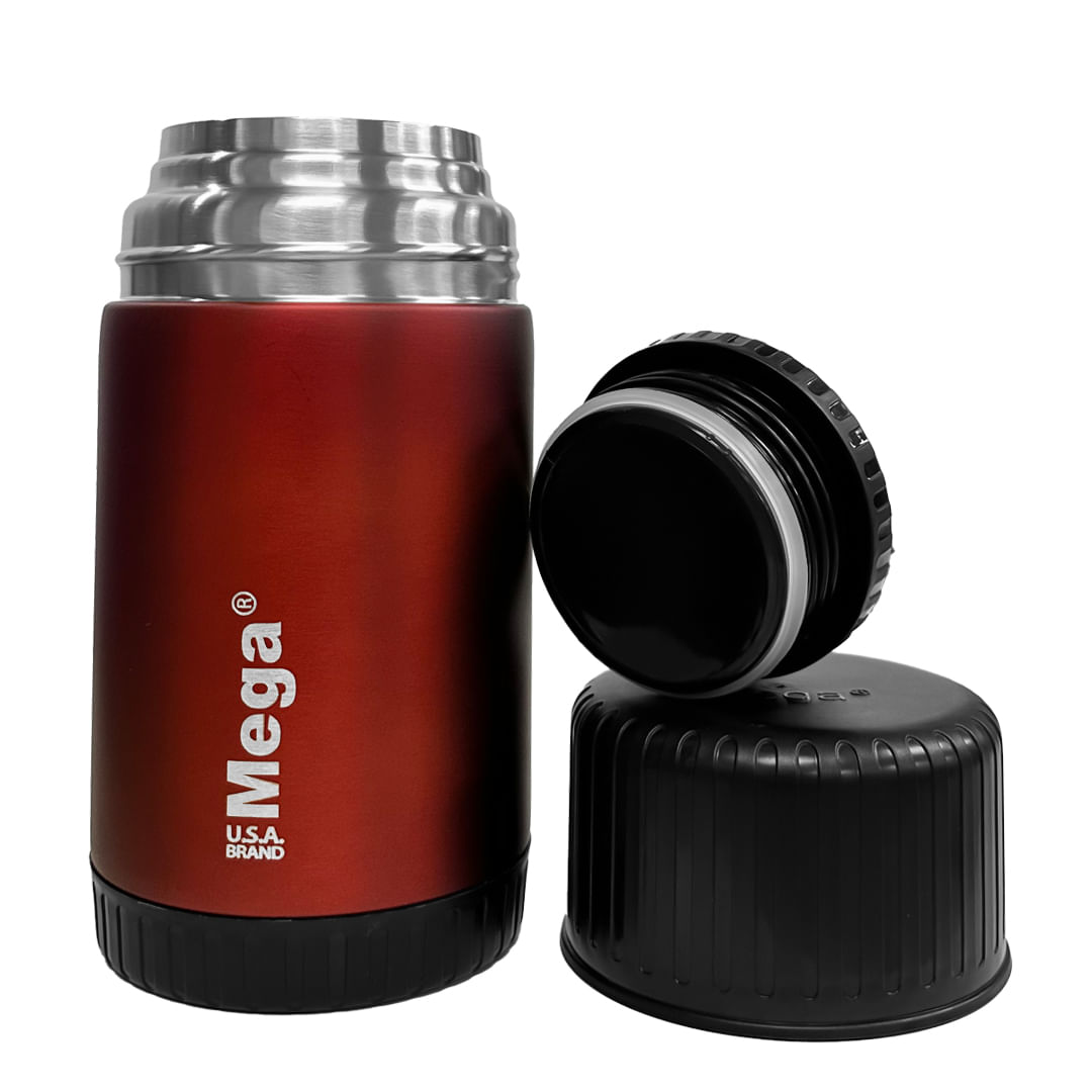 Termo Térmico Magnum Mega Acero Inoxidable 0.75L Rojo