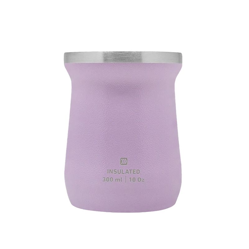 Vaso Mate Acero Inoxidable Hammered Keep 300 ml Lila