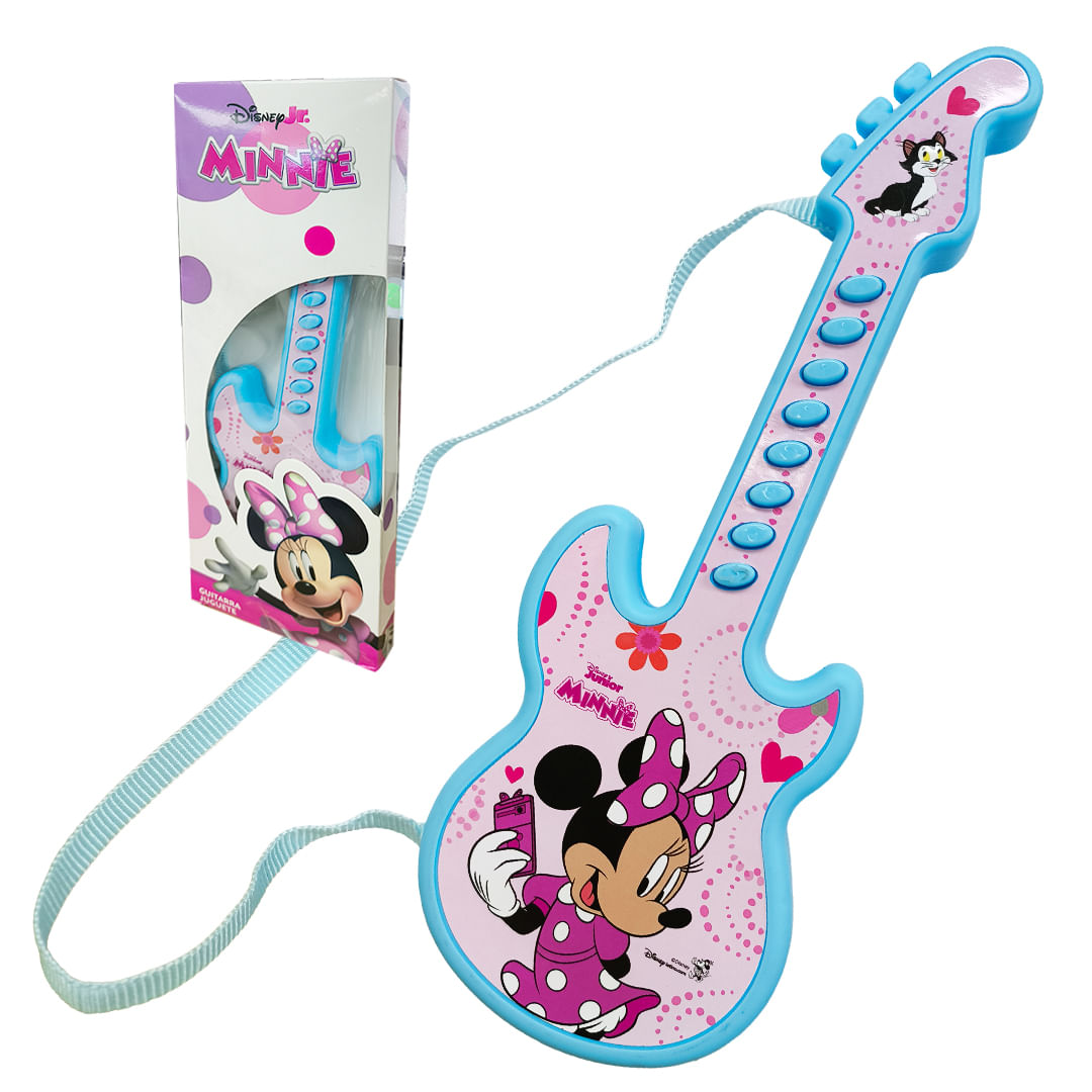 Guitarra Eléctrica Minnie Mouse Celeste Disney
