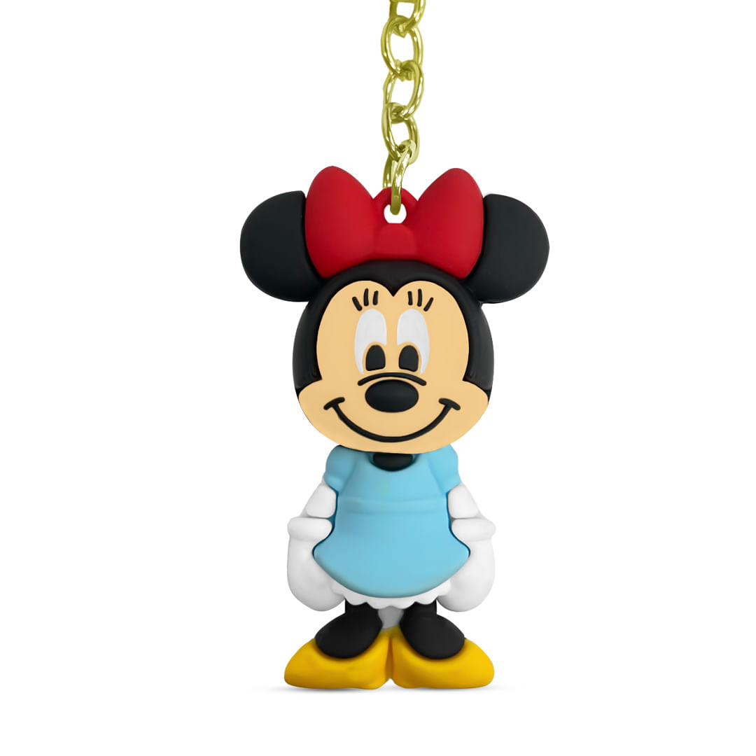 Llavero Minnie Mouse Con Lanyard Corto Disney